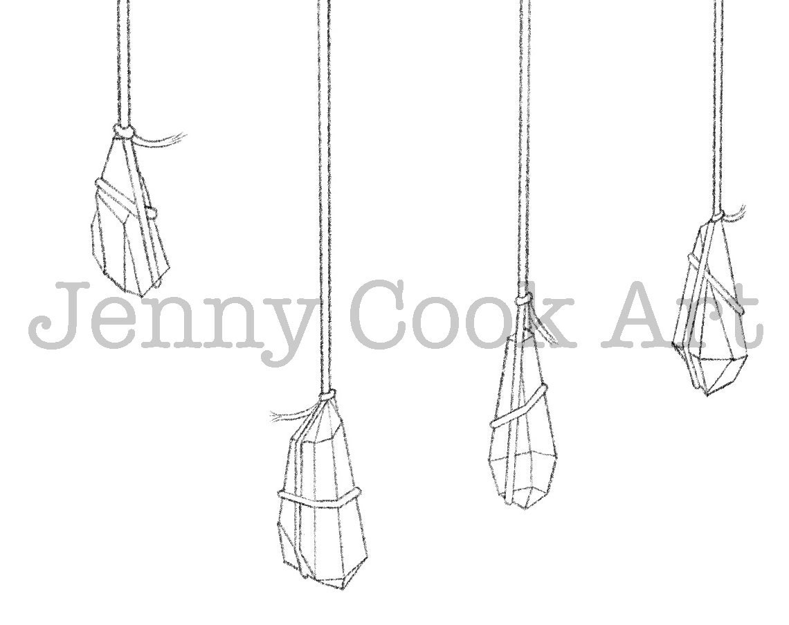 Crystal Moon - Fairy Fantasy Colouring Page Instant Printable Download ...