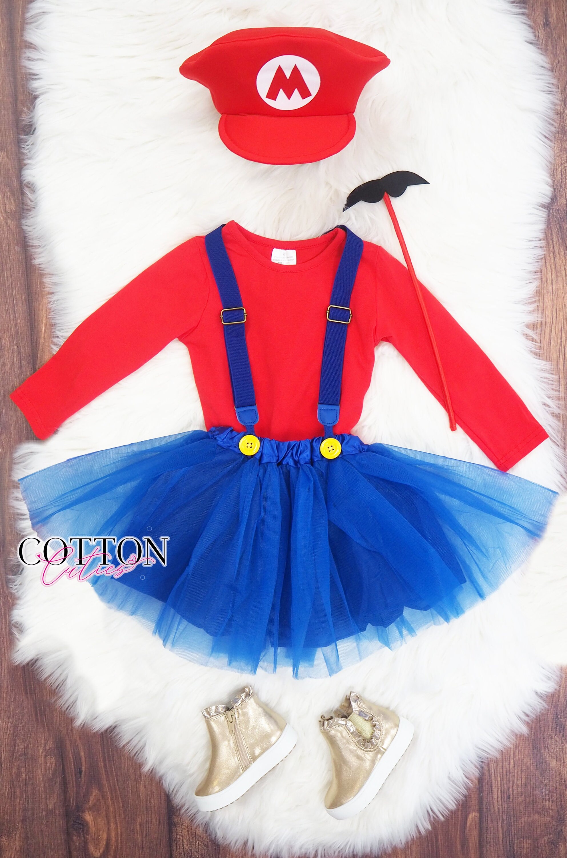 Disfraz de Mario Tutu para niñas | Etsy