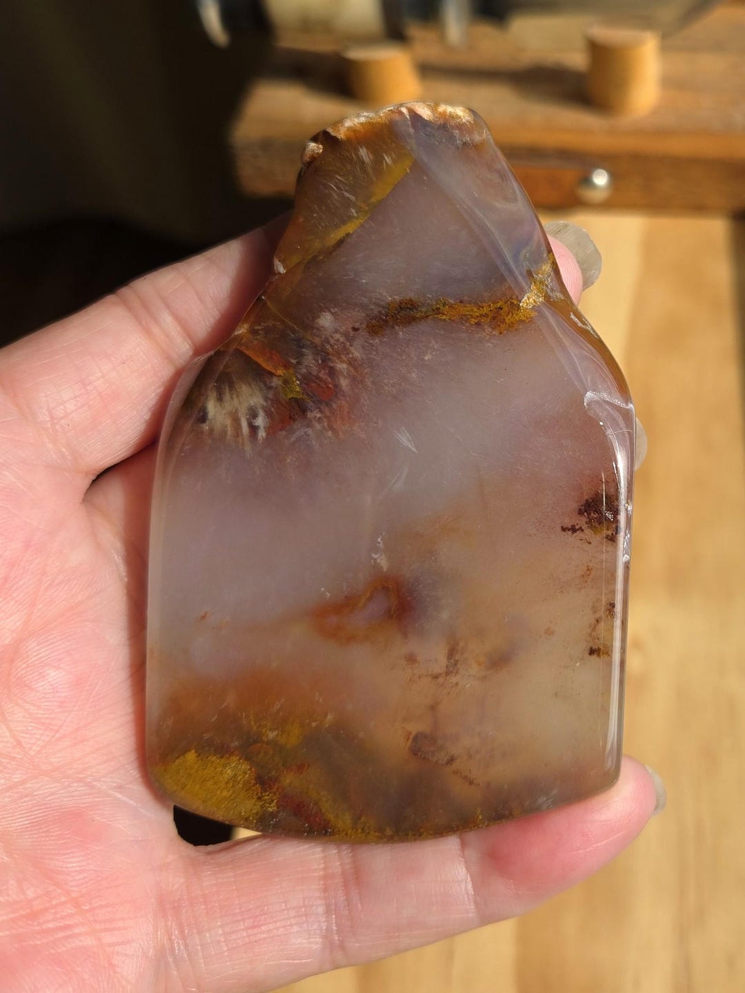 Saginite Agate Polished - Polished Red Agate Slab - Red Saginite Agate ...