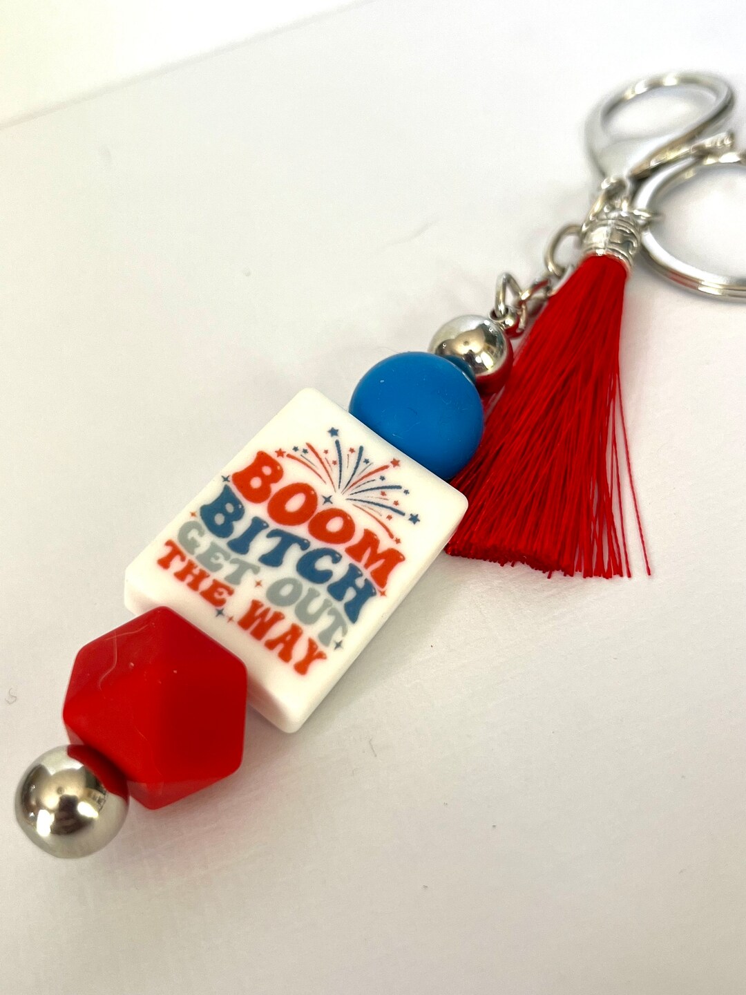 Boom Purse Dangle Keychain With Silicone Beads - Etsy