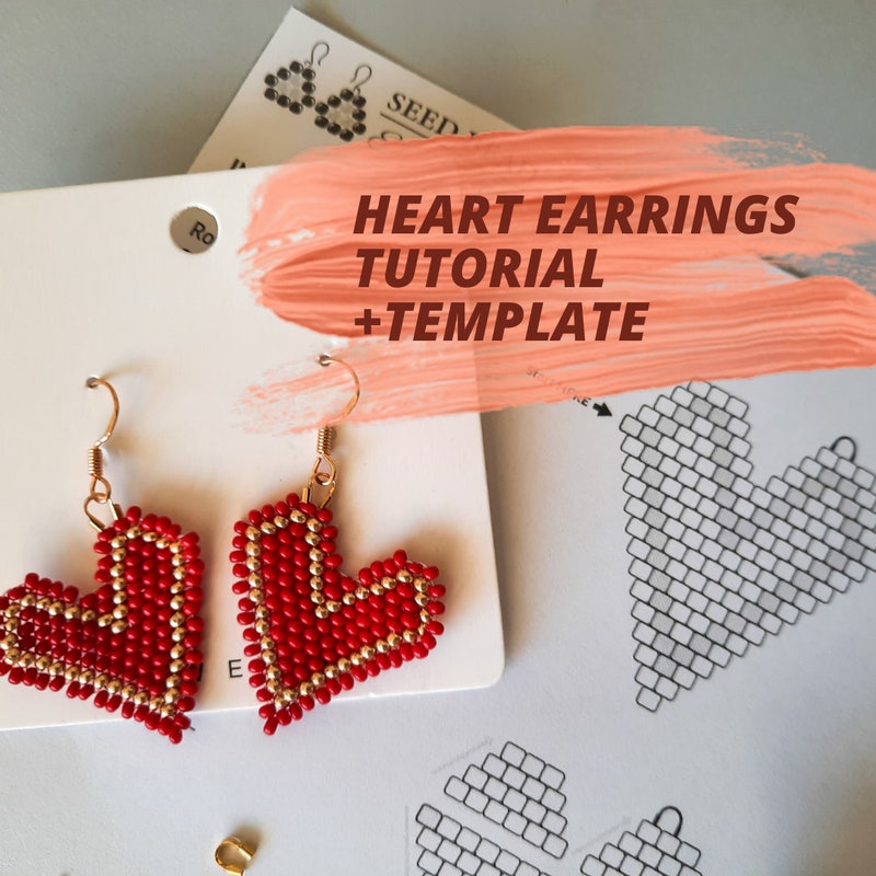 Heart Beading Pattern - Etsy