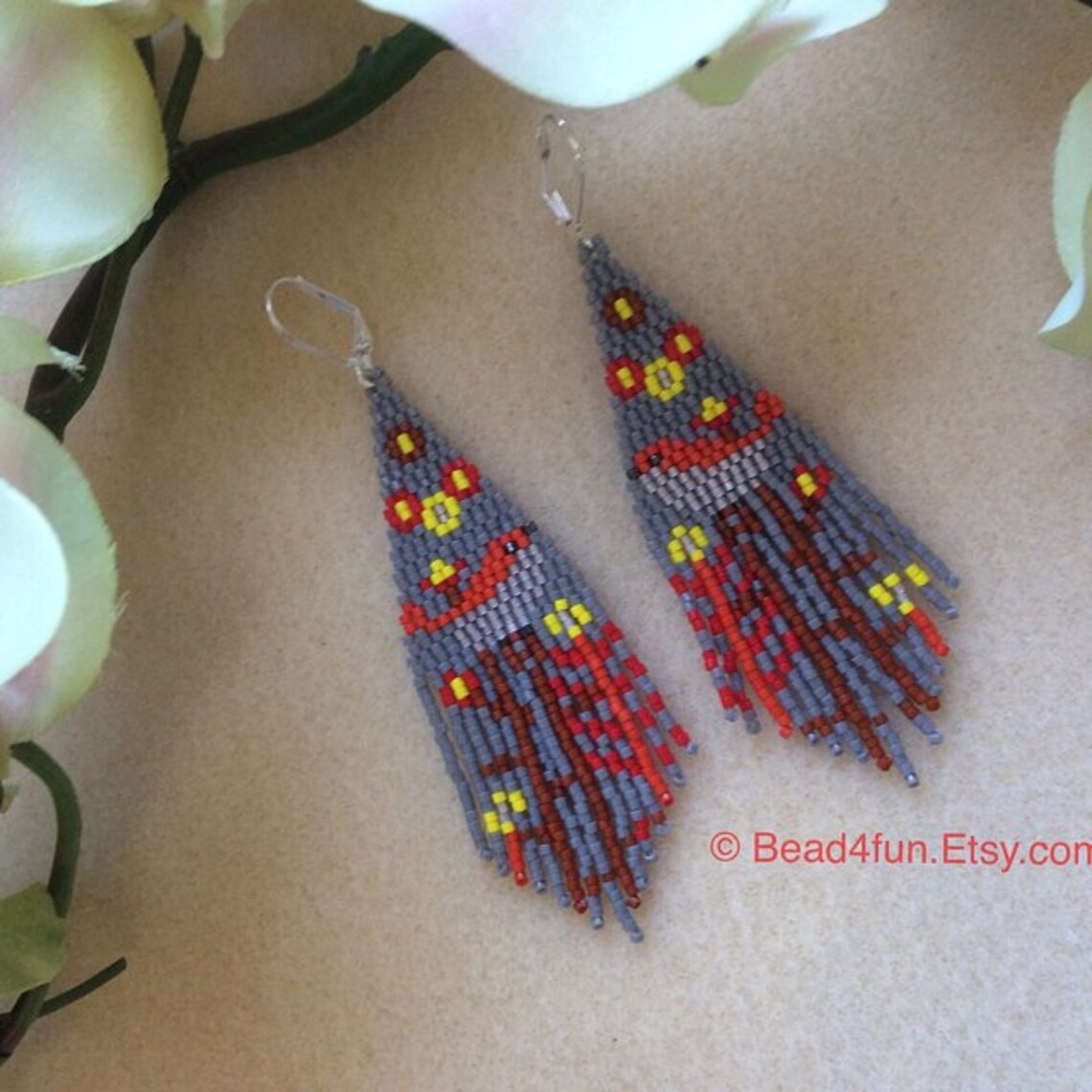 Spring Bird Pattern PDF Digital Download Seed Bead Pattern | Etsy