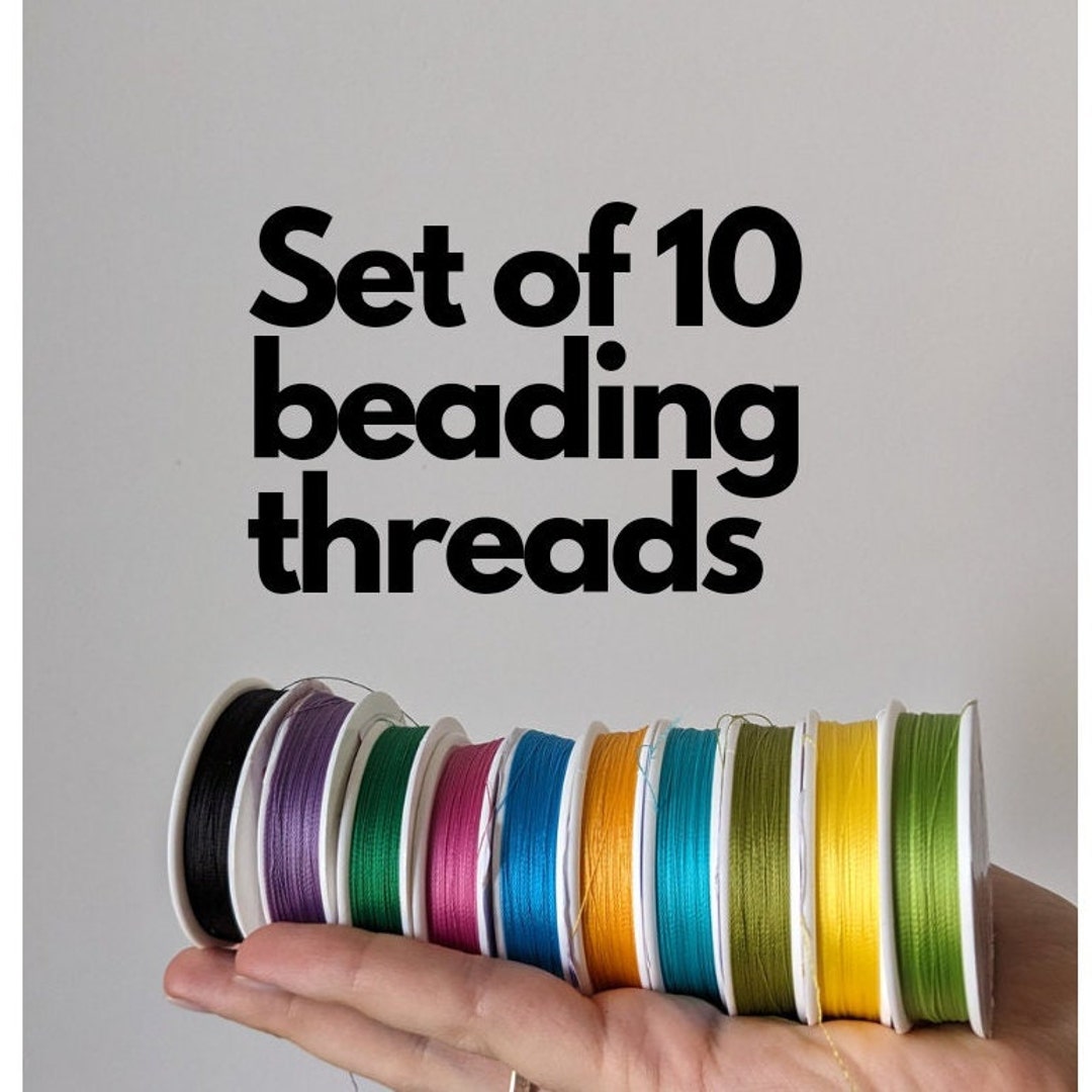 Set of Beading Threads Tytan 100 Polyester Thread With Diameter 0.1mm ...