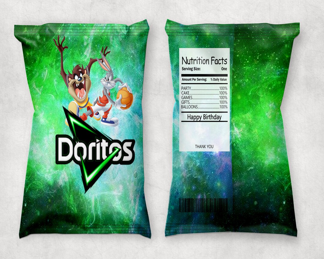Space Jam Chip Bags, Personalized , Chips, Party Favor - Etsy