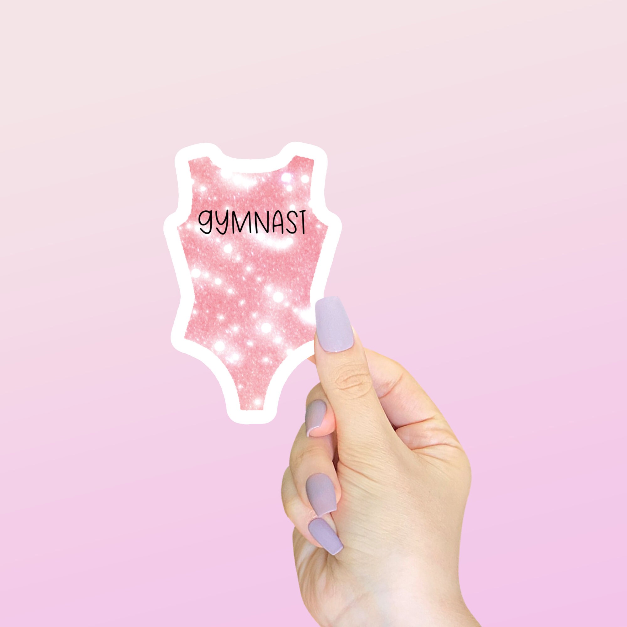 Pink Leotard Gymnastics Sticker - Etsy