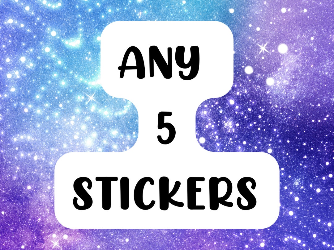Any 5 Sticker Pack - Etsy