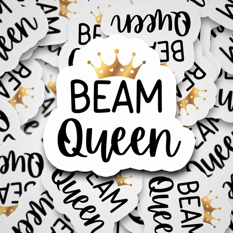 Beam Queen Gymnastics Sticker - Etsy