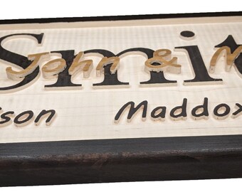 Stacked Text Sign - Etsy