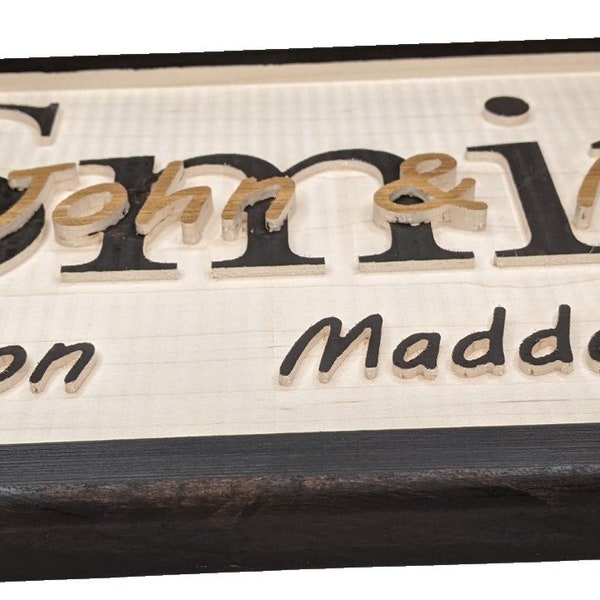 Stacked Text Sign - Etsy