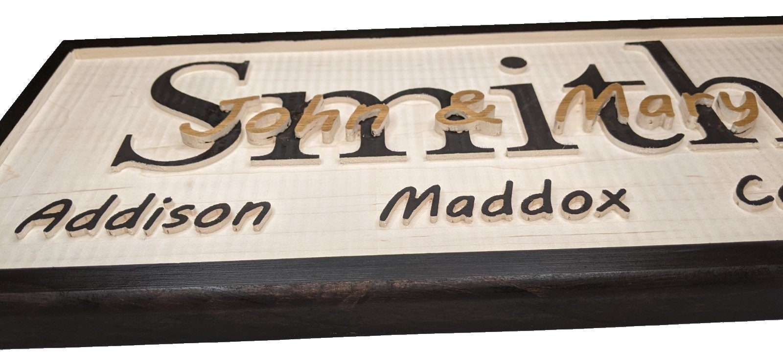 Custom Stacked Text Sign - Etsy