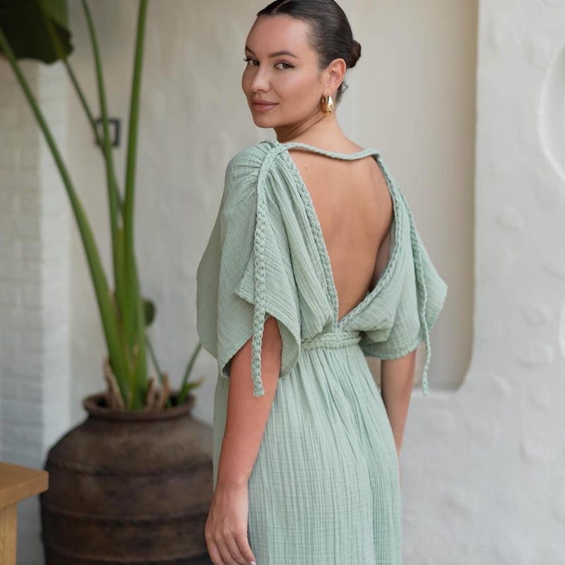 Double High Slit Dress - Etsy