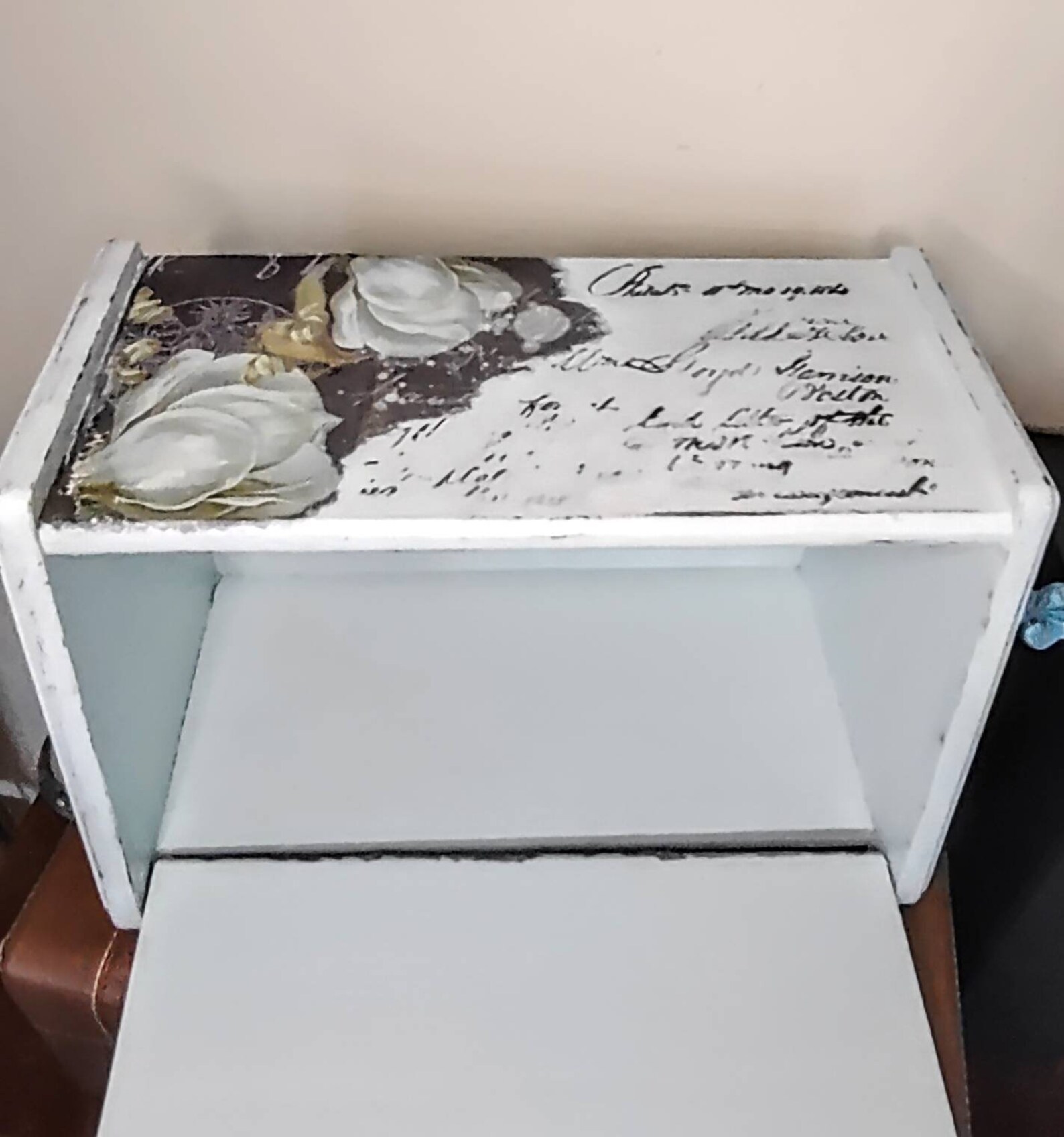 Bread Box, Hand Painted Bread Box, Chalk Painted, Haint Blue ...