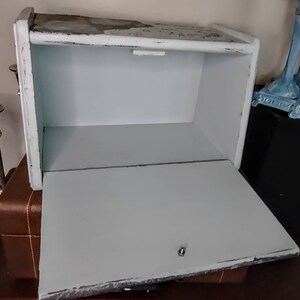 Bread Box, Hand Painted Bread Box, Chalk Painted, Haint Blue ...