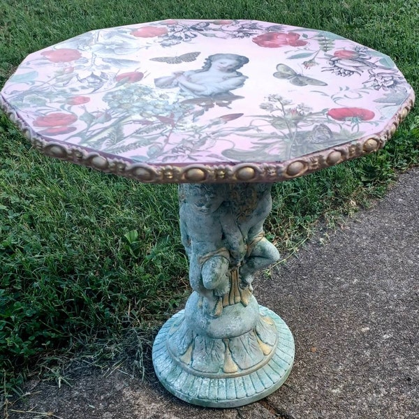 Painted Round Table - Etsy