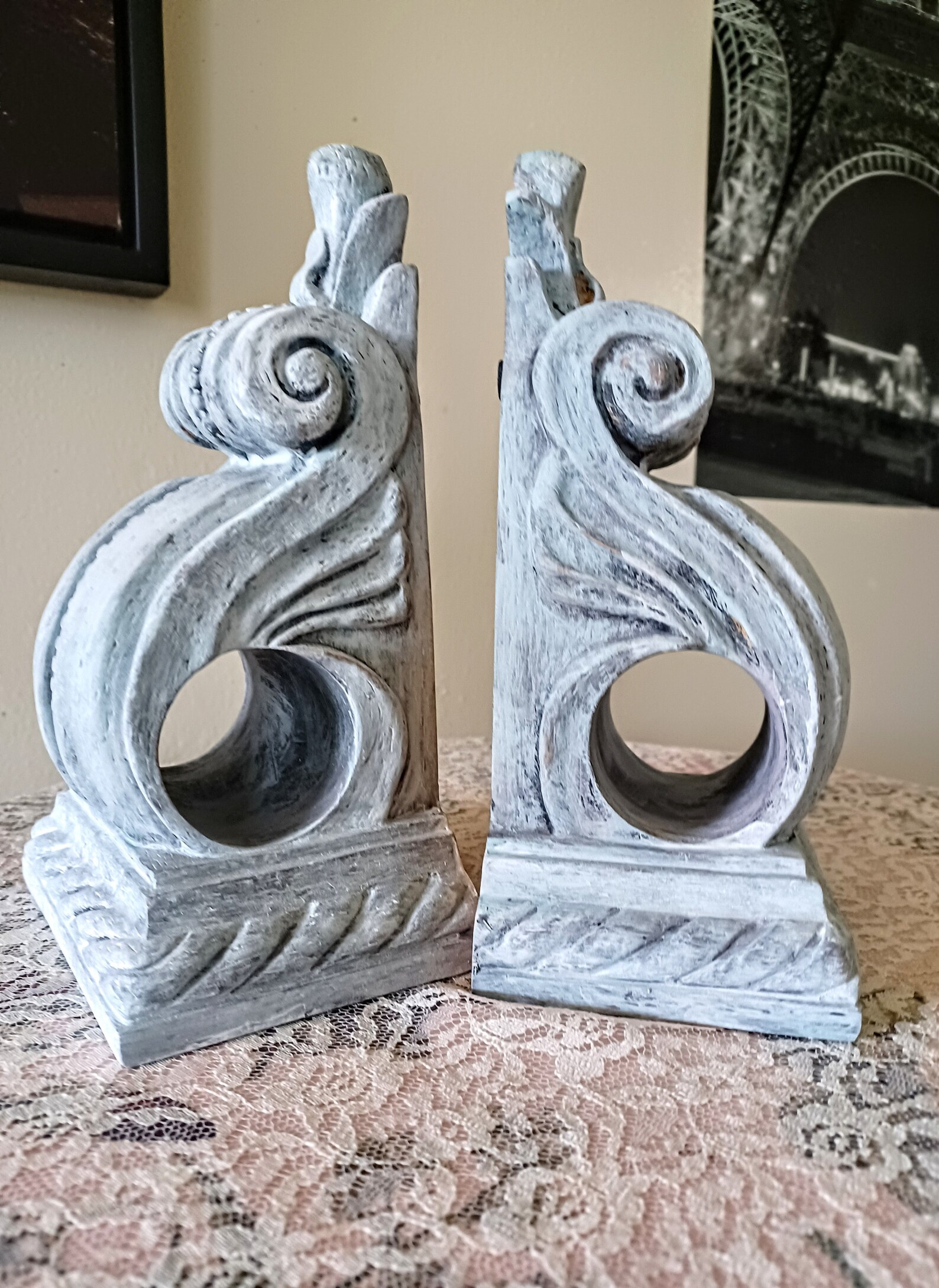 Corbels, Resin Tie Backs, Ornate Curtain Tie Backs, Corbels Tie Backs ...