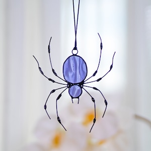 Spider Web Stained Glass Spider With Web Sun Catcher Window Hangings ...