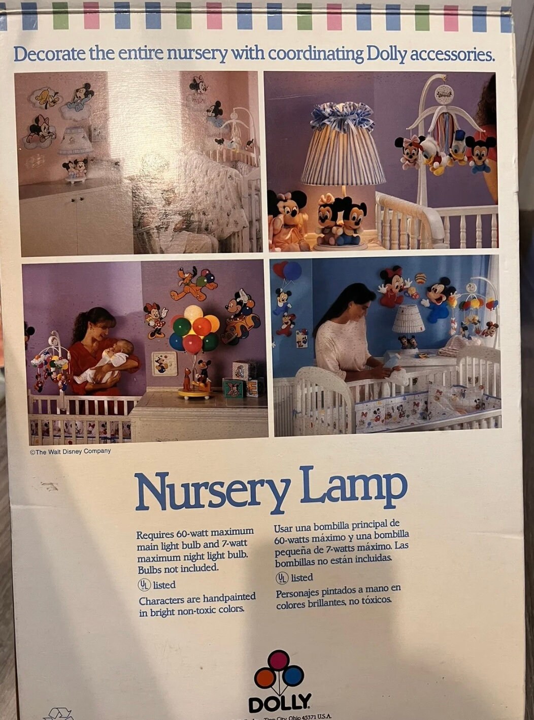 Vintage 1984 Mickey and Minnie Mouse Nursery Lamp Night - Etsy