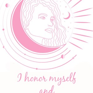 8 Positive Affirmations in a Blush Pink Color Scheme for Instant ...