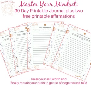 Master Your Mindset: A 30 Day Journal to Increase Your Self-love and ...