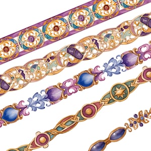 Medieval Gothic Borders PNG - Luxury Seamless Digital Borders ...