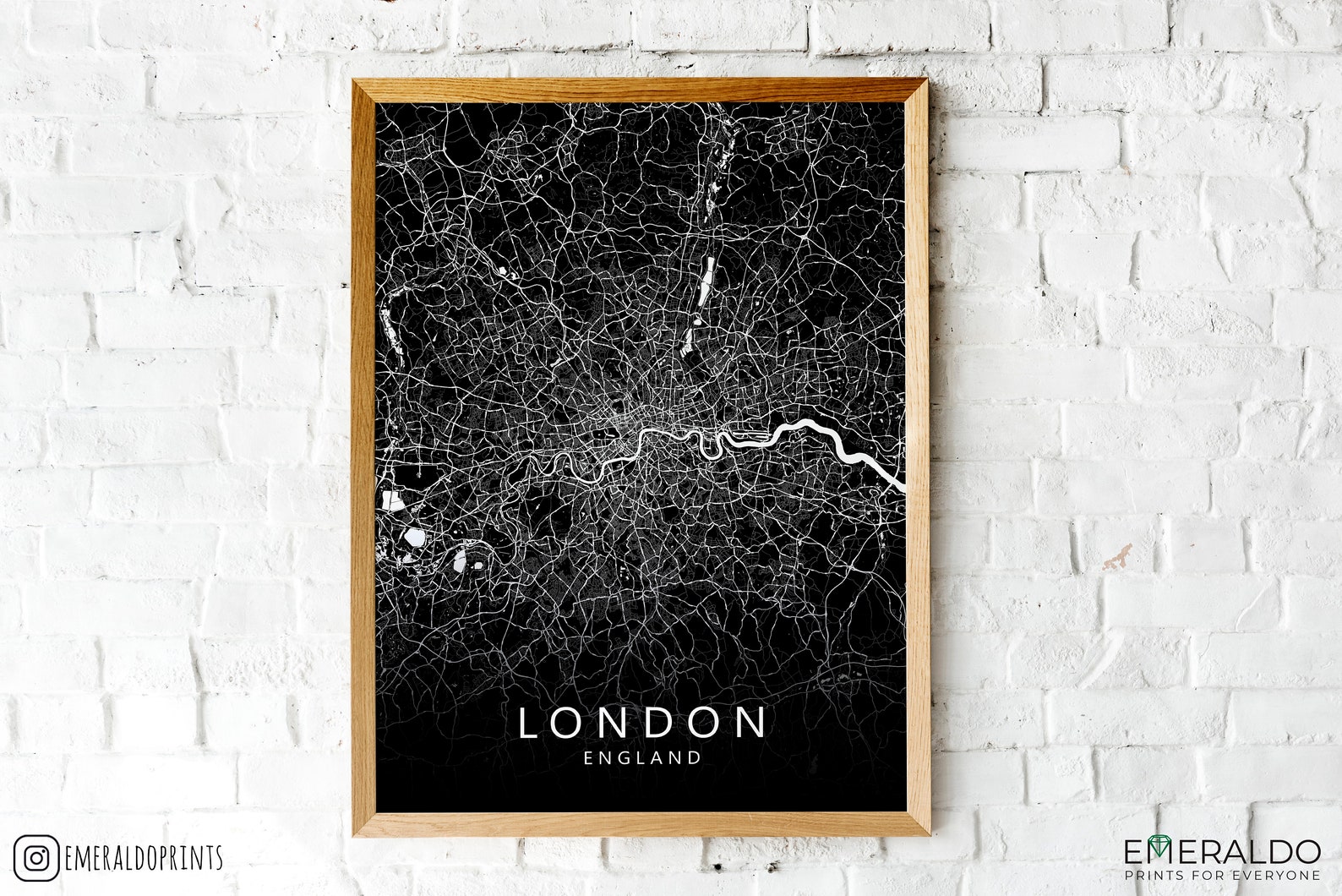London Map England Printable City Map Minimal Map Black & - Etsy UK