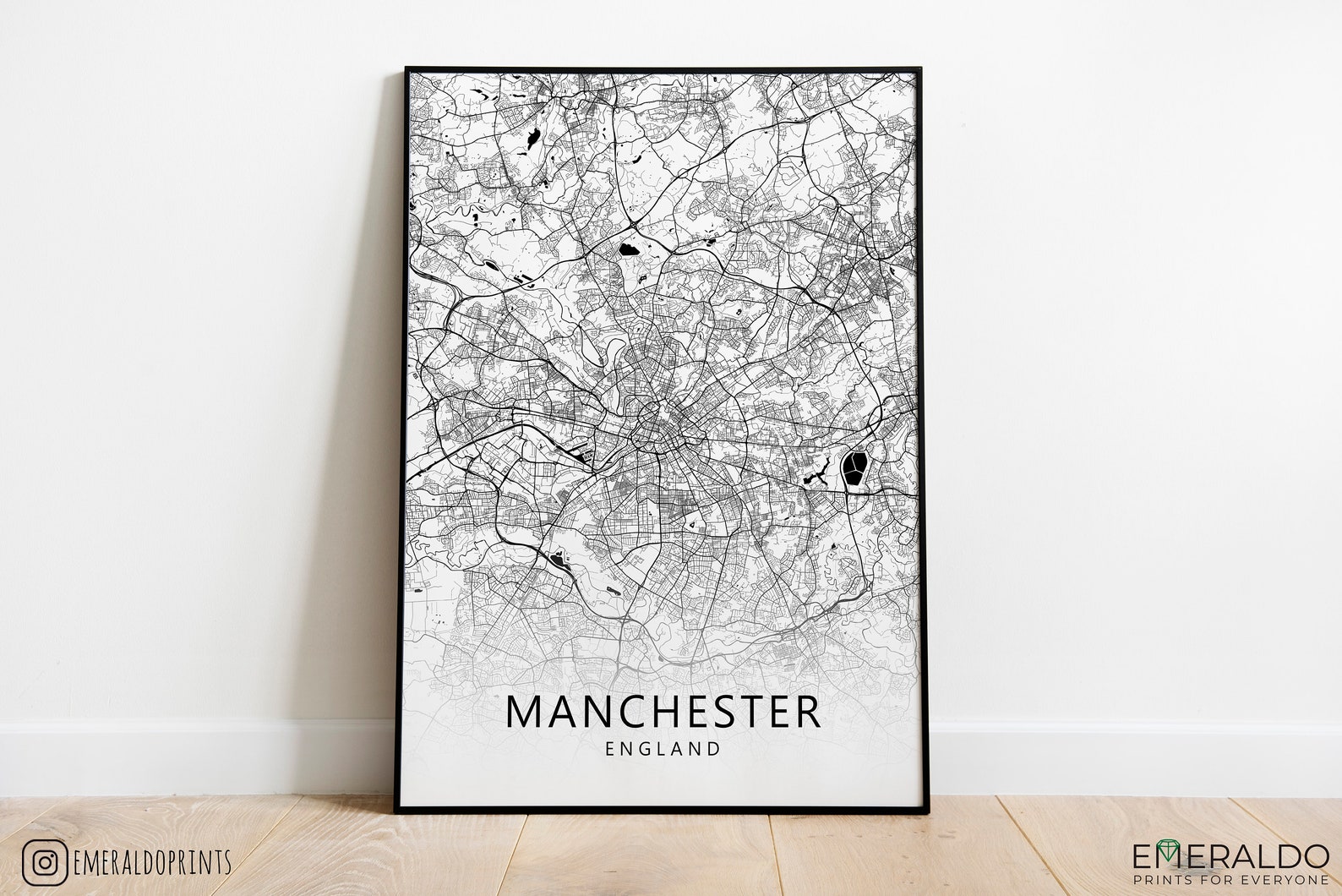 Manchester Map England Printable Manchester City Map - Etsy UK