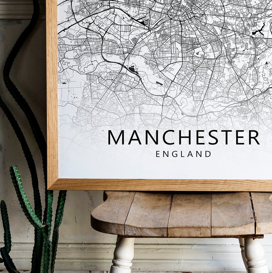 Manchester Map England Printable Manchester City Map - Etsy UK