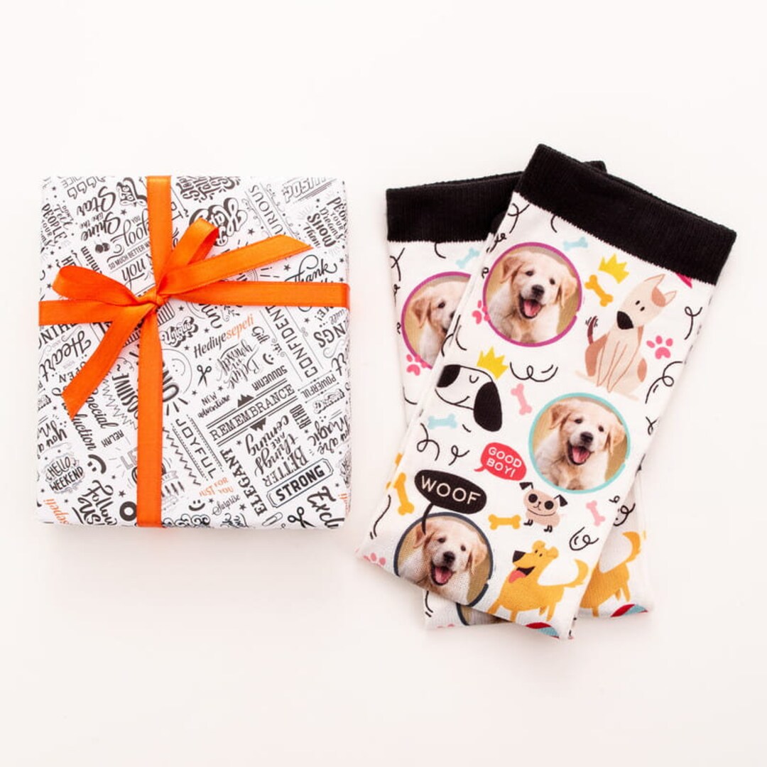 Custom Dog Socks, Personalized Pet Photo Socks, Customized Dog Lover ...