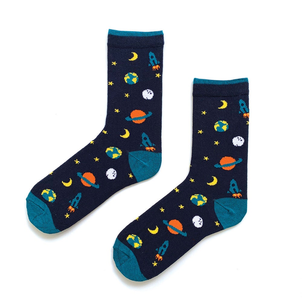 7 Pieces Design Socks Set Space Socks Fun Novelty Socks - Etsy