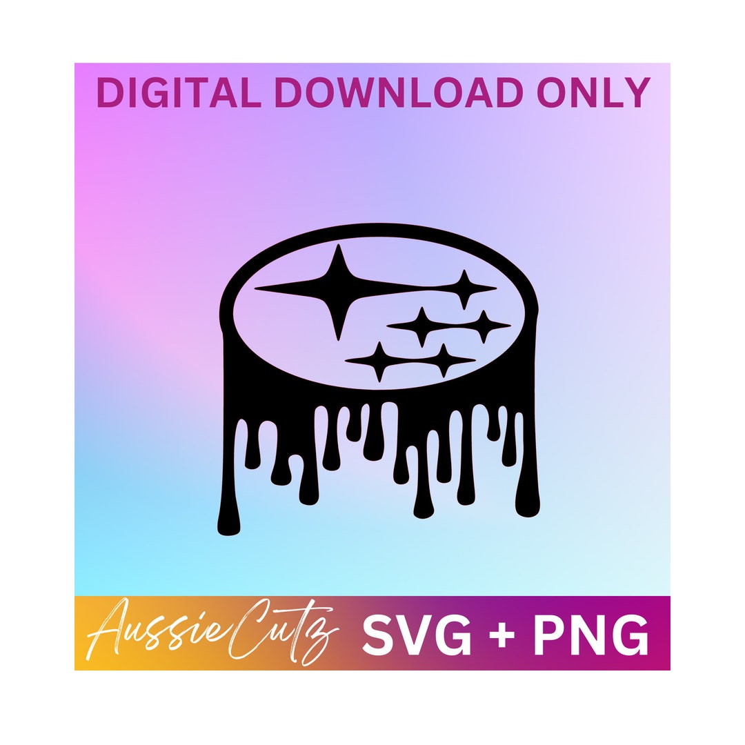 Dripping Subie Logo SVG PNG Digital Download Subie Svg - Etsy Australia