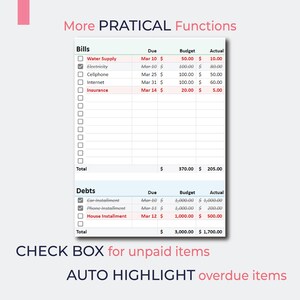 Google Sheets Simple Budget Spreadsheet Monthly Budget Spreadsheet ...