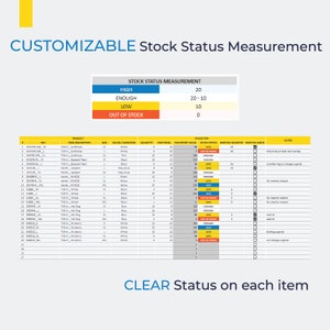 Apparel Inventory Tracker, Simple Inventory Spreadsheet, T Shirt ...