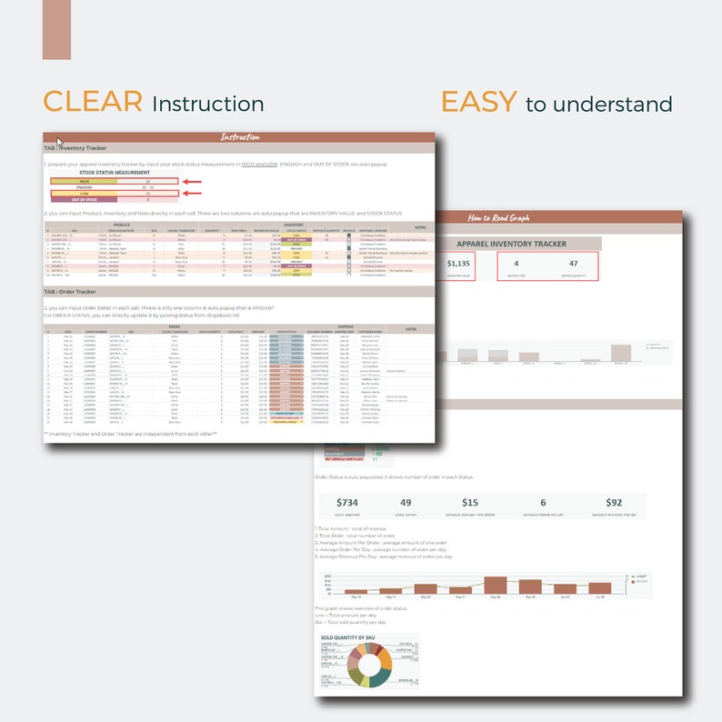 Apparel Inventory & Order Tracker, Clothing Inventory, T Shirt ...