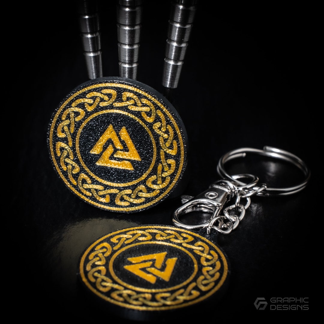 Viking-themed 3D Printed Darts Holder and Keychain Combo - Etsy