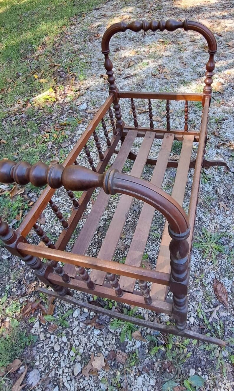 Antique Jenny Lind Spindle Baby Doll Display Crib 1800's 1900's - Etsy
