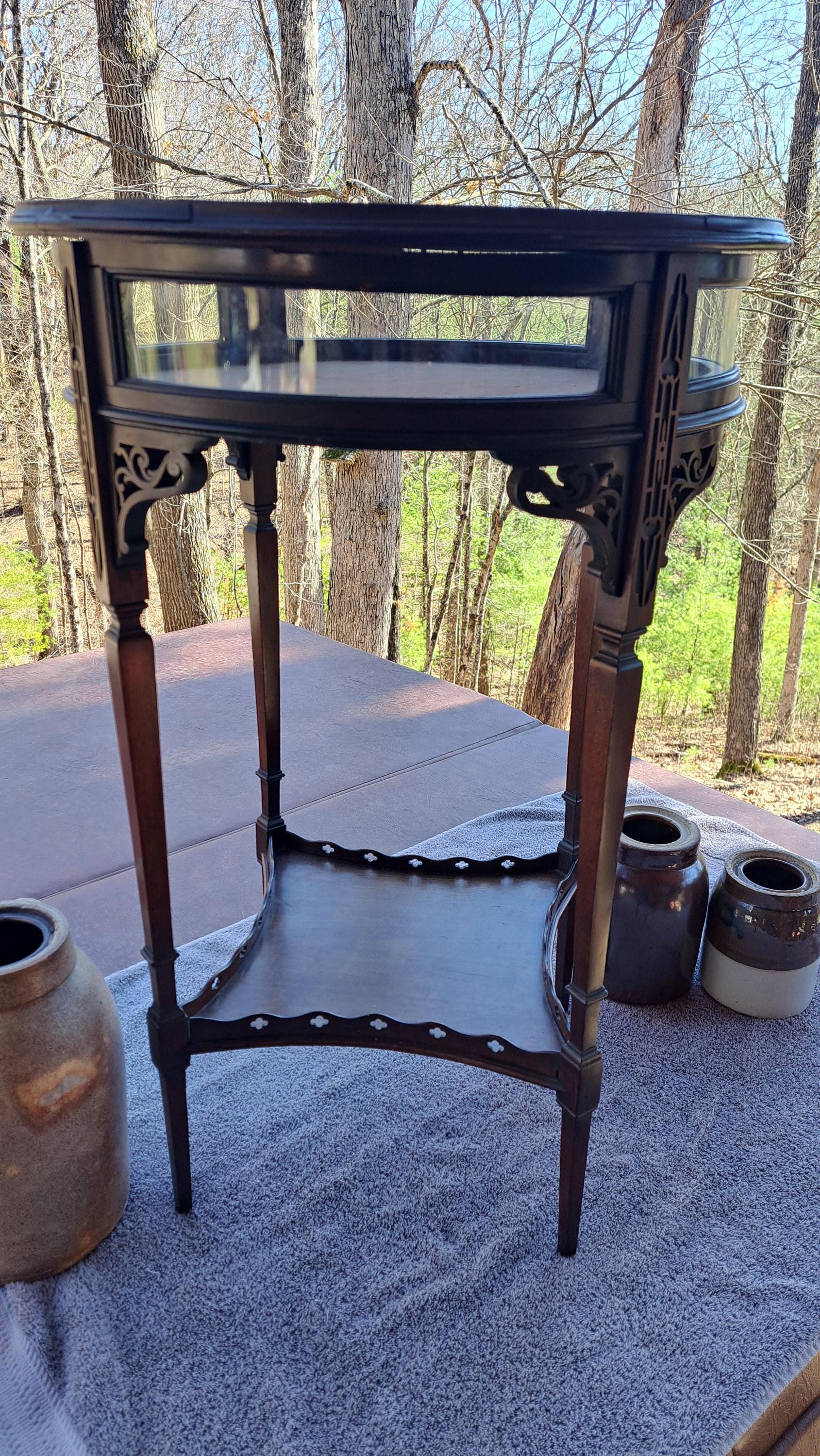 Antique CIRCA 1890's Chippendale Showcase Table W.F. Greenwood and Sons ...