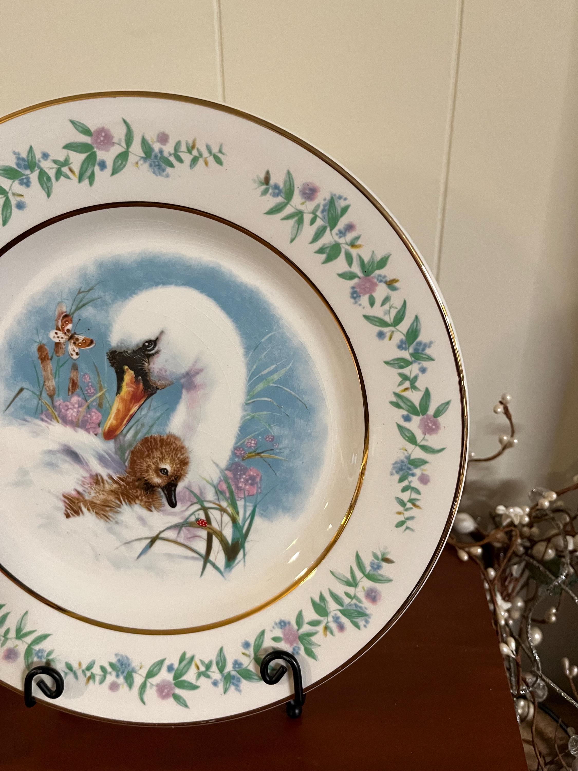 Vintage Avon Collector Plate 1975 | “gentle Moments” Swan & Cygnet ...
