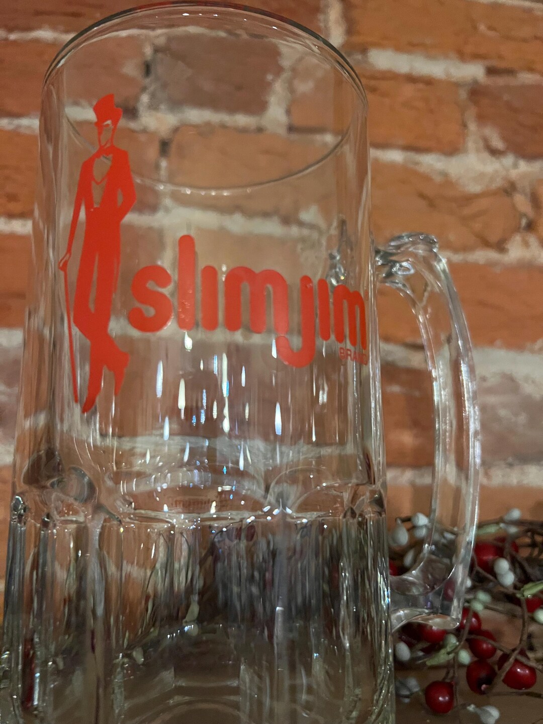 Vintage Collector's Libbey Slim Jim Mug Heavy Glass, Beer Mug, 8" Tall ...