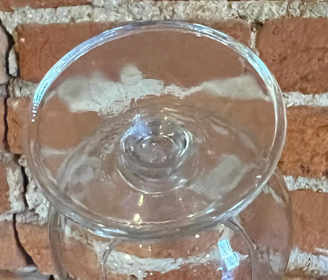 Set of 4 Vintage Brandy Snifter Glasses | 3.5” Pedestal Stemmed Glasses ...