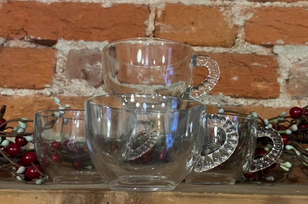 Set of 4 - Vintage Imperial Glass Candlewick Punch Bowl Cups - Etsy