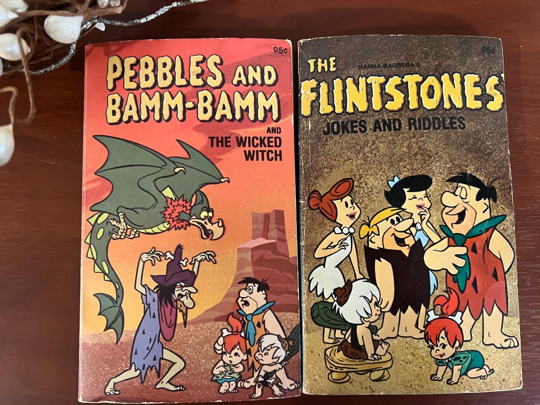 Vintage Flintstones Book Set (2) | 1960s Hanna-barbera Paperbacks ...