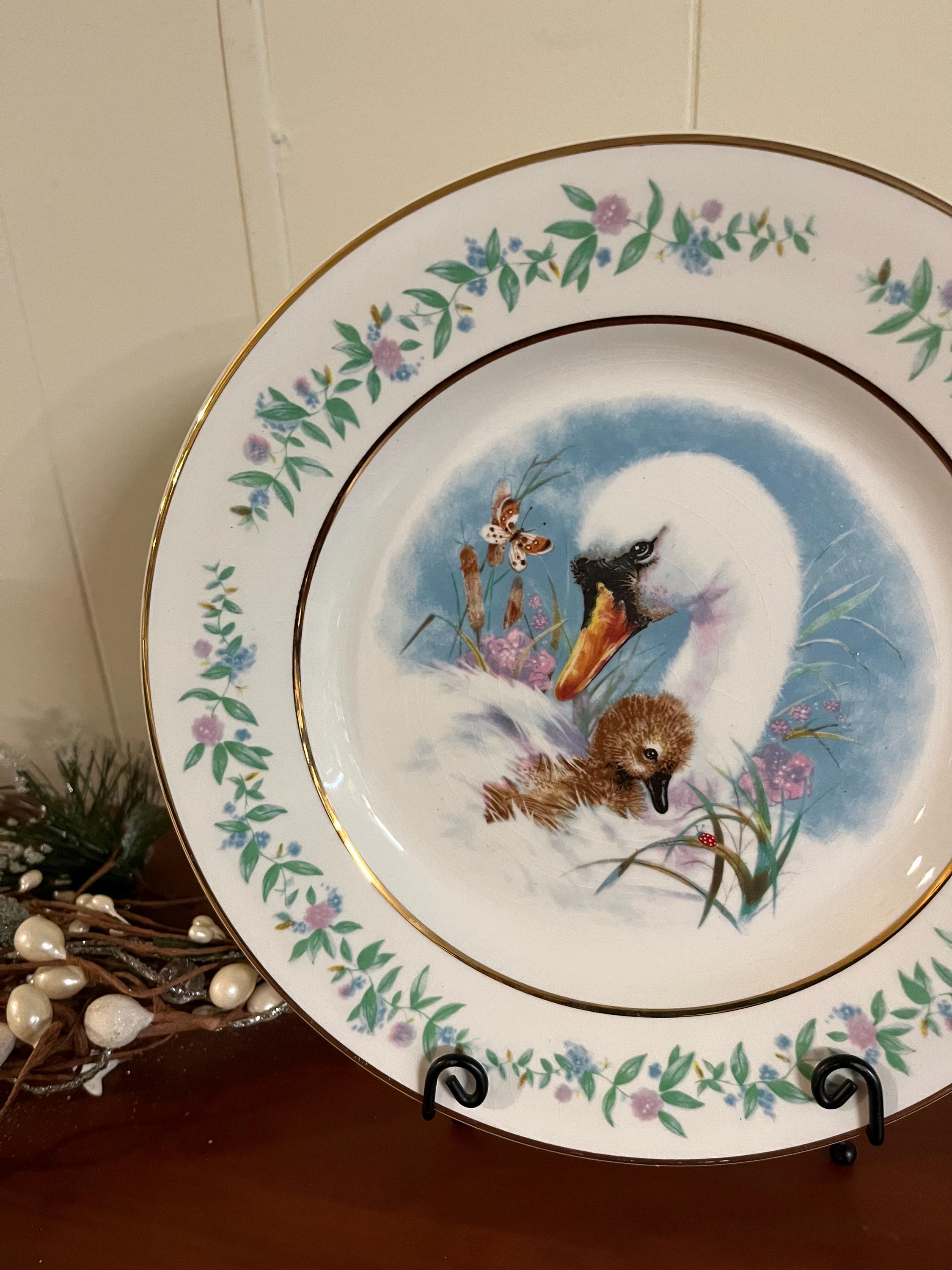 Vintage Avon Collector Plate 1975 | “gentle Moments” Swan & Cygnet ...
