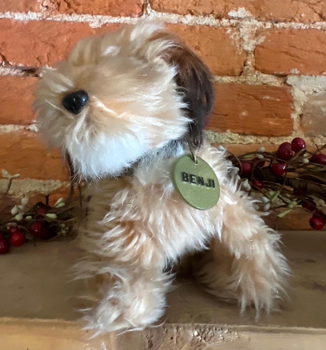 Vintage BENJI Plush Dog | 1980s Dakin Stuffed Animal | 7” Scruffy Puppy ...