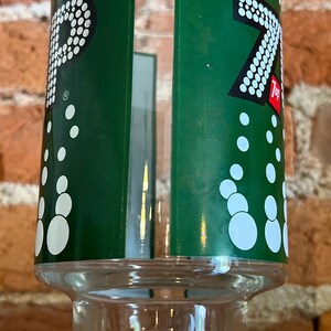 Vintage Advertising 7 up the Uncola Soda Pop Glass 7” Tall Soft Drink ...