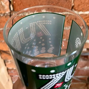 Vintage Advertising 7 up the Uncola Soda Pop Glass 7” Tall Soft Drink ...