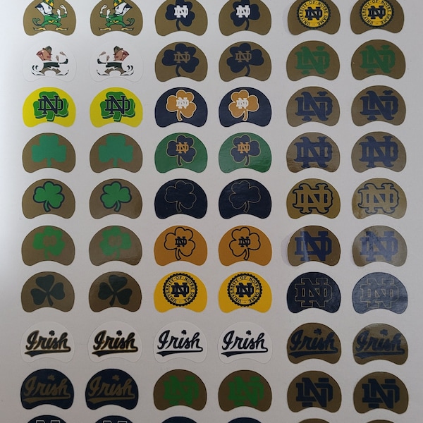 Notre Dame Helmet Decals - Etsy