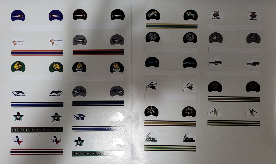 Full Set of CFL Defunct Teams Gumball Helmet Decals - Etsy