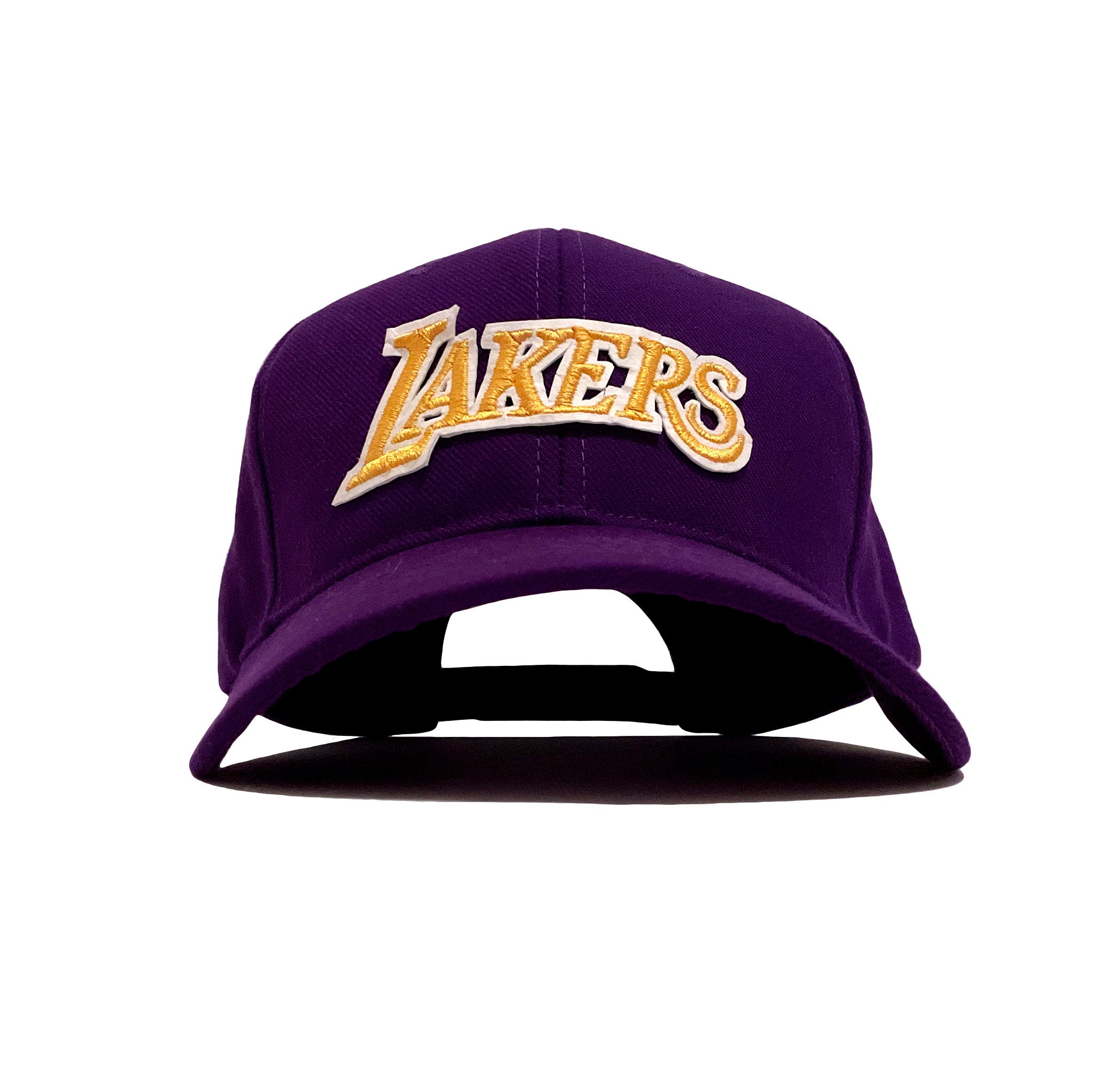 NBA Purple Los Angeles Lakers Fitted Cap with or Without Kareem and ...