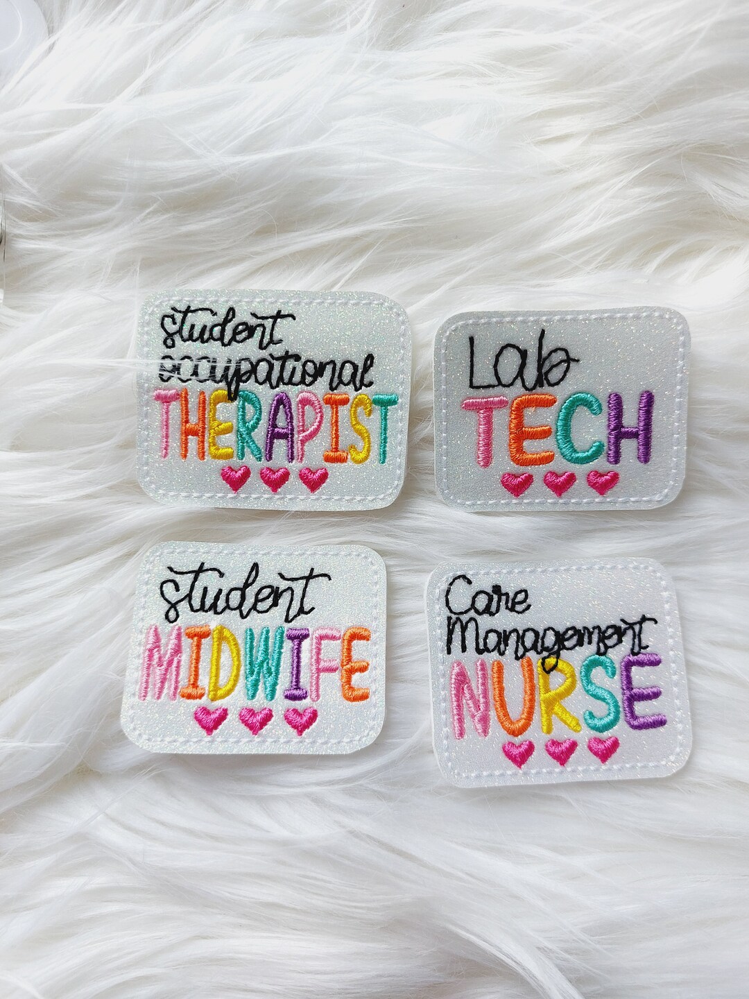 Medical Feltie Embroidered on Vinyl Perfect for Hair Bows ...