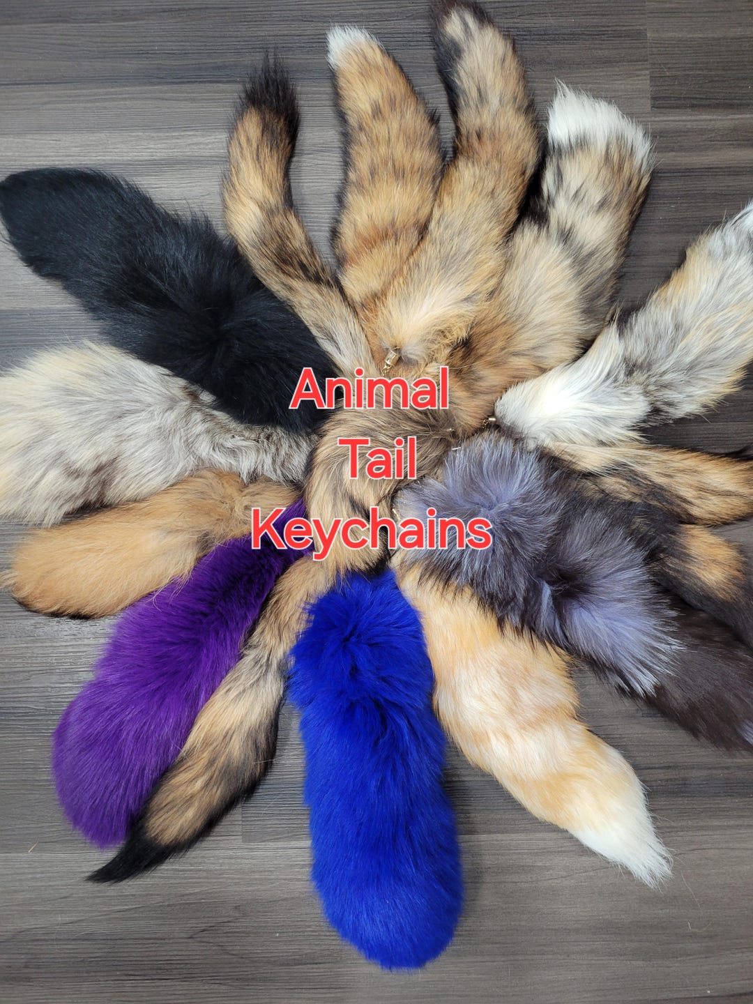 Mystery Animal Tail Keychain: Real Fur, Cosplay, Therian Gear - Etsy